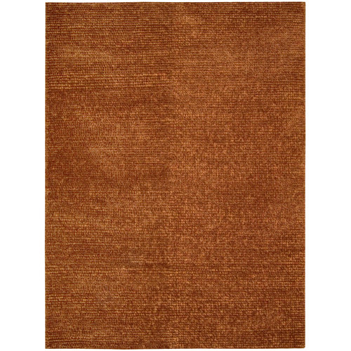 Winston Porter Dianella Handmade Rust Rug | Wayfair