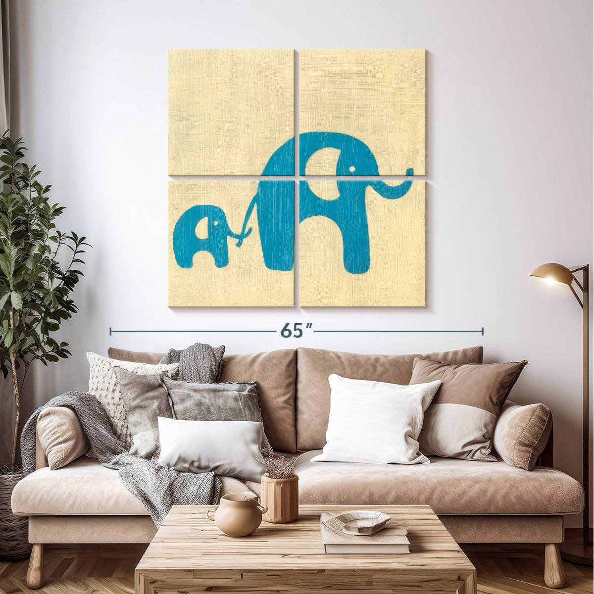 Ebern Designs Brampt Best Friends - Elephants | Wayfair