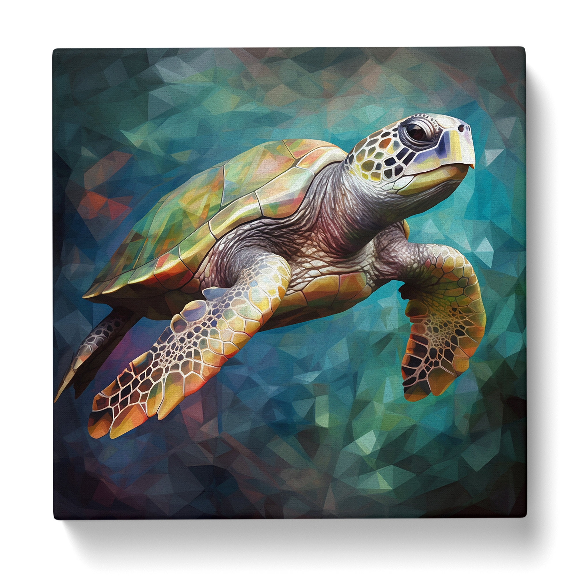 17 Stories Sea Turtle Cubism No.2 | Wayfair.co.uk
