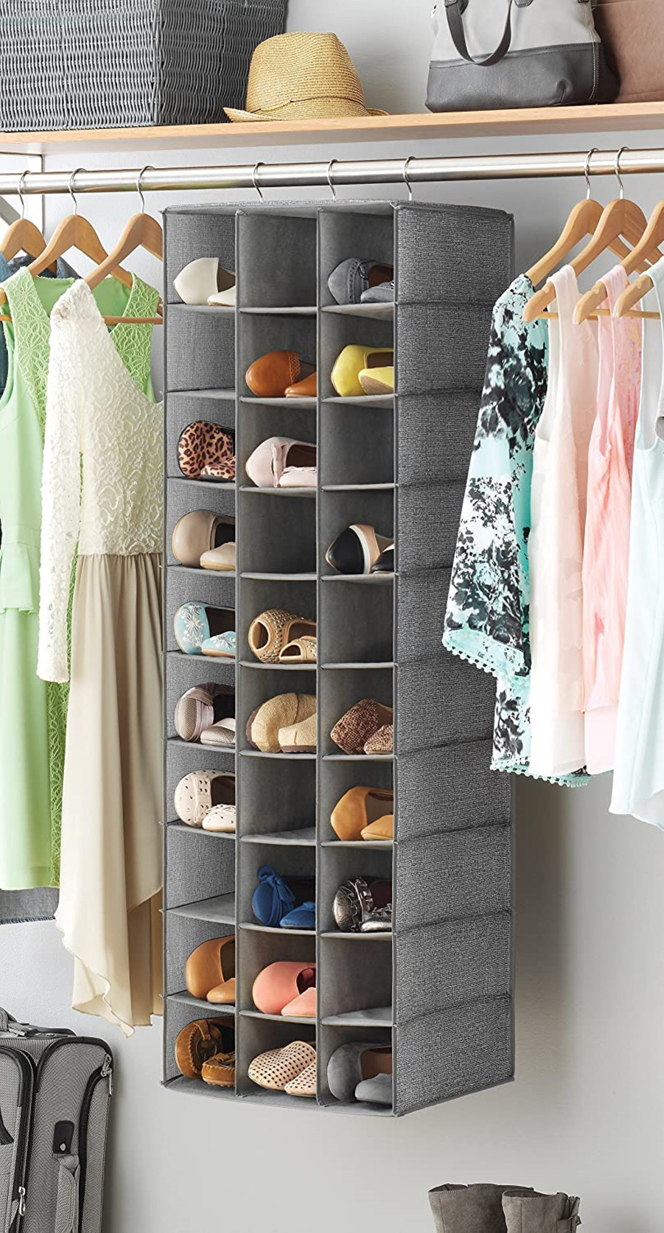 Rebrilliant 30 Pair Hanging Shoe Organizer & Reviews | Wayfair