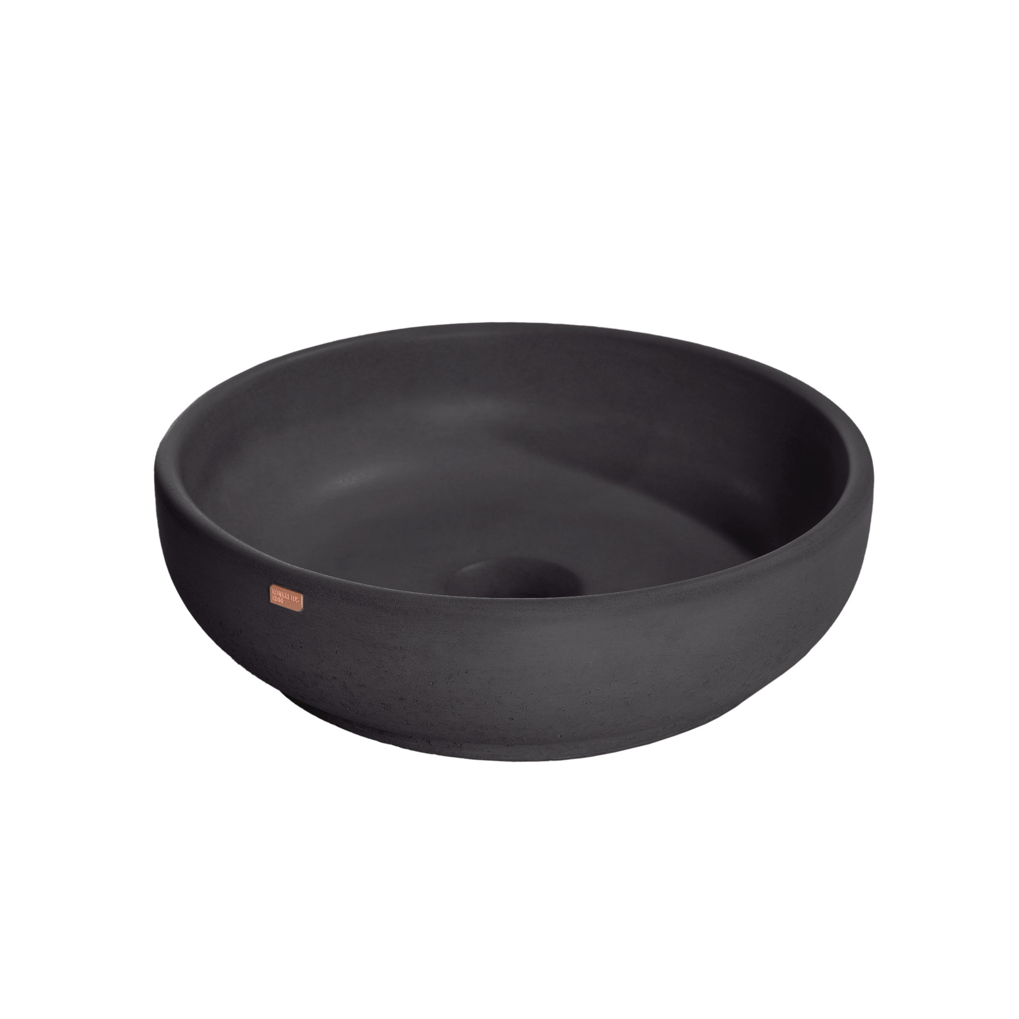 Konkretus Fladd Handmade Circular Vessel Bathroom Sink | Wayfair
