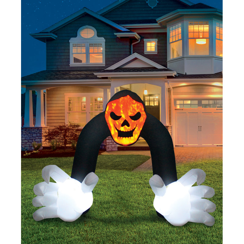 The Holiday Aisle® Reaper Archway Inflatable | Wayfair