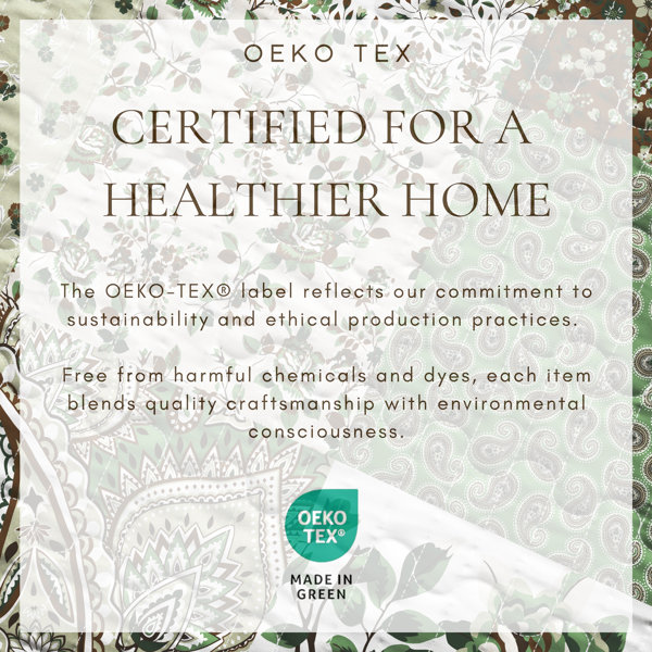 FreshFolds Paisley / Floral Patchwork Reversible Quilt Set with Shams ...