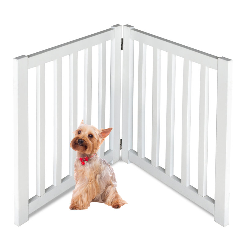 Tucker Murphy Pet™ Wooden Free Standing Pet Gate "& Reviews" | Wayfair