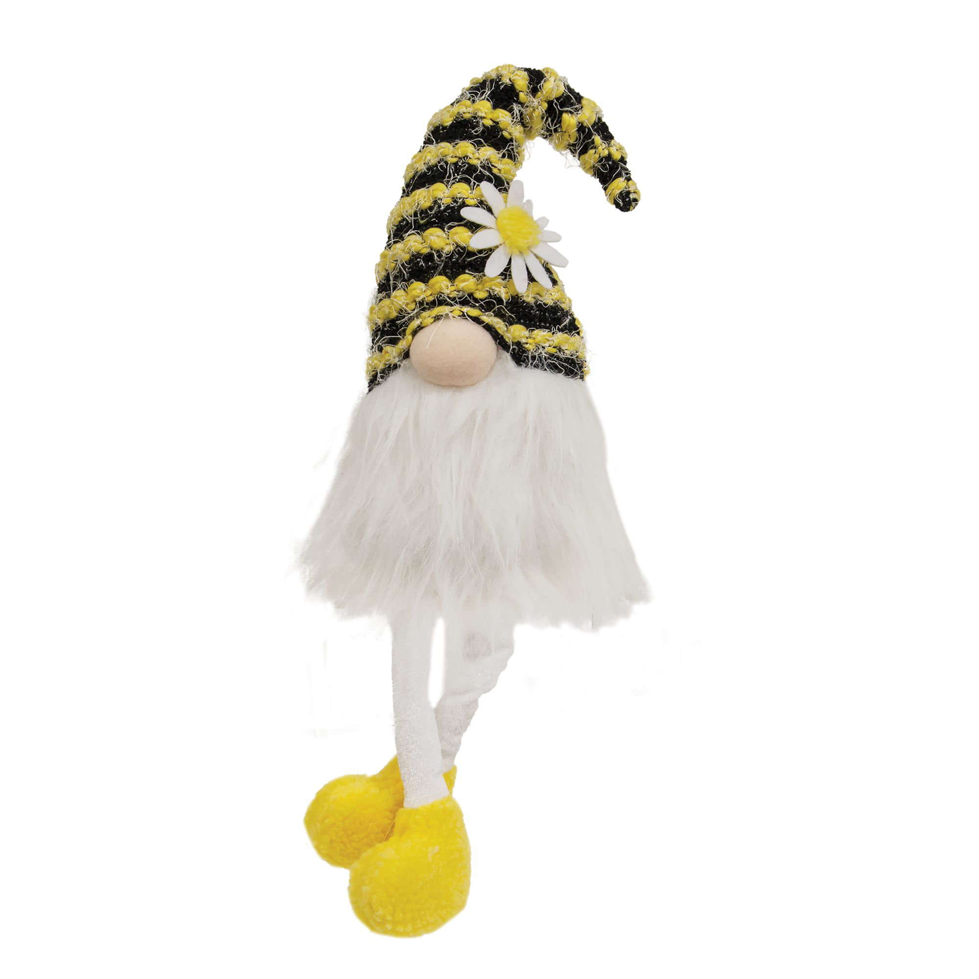 Trinx Gazsi Fuzzy Bee Striped Dangle Leg Gnome | Wayfair