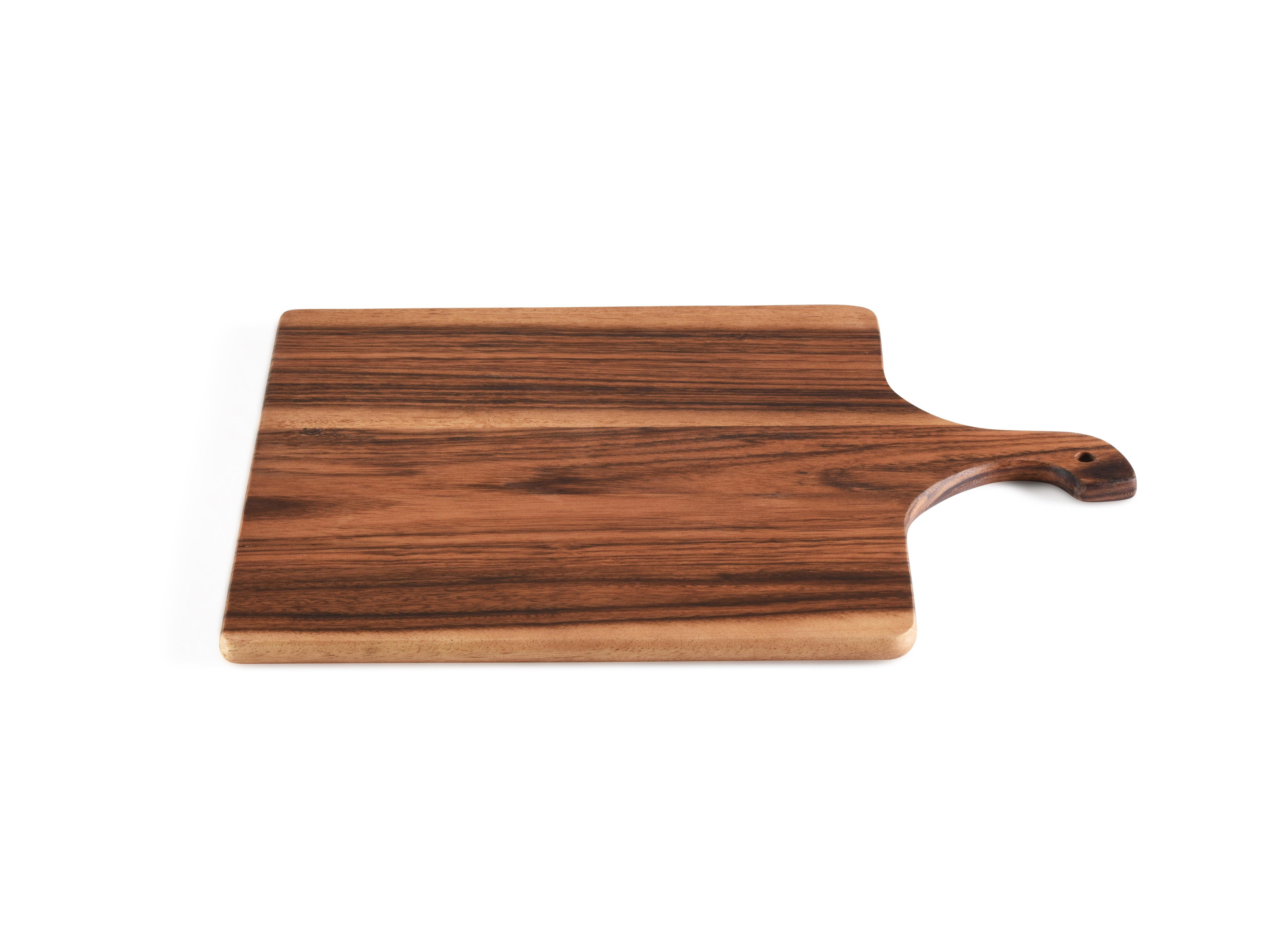 Kalmar Home Acacia Wood Square Board With Handle - 14" - Wayfair Canada