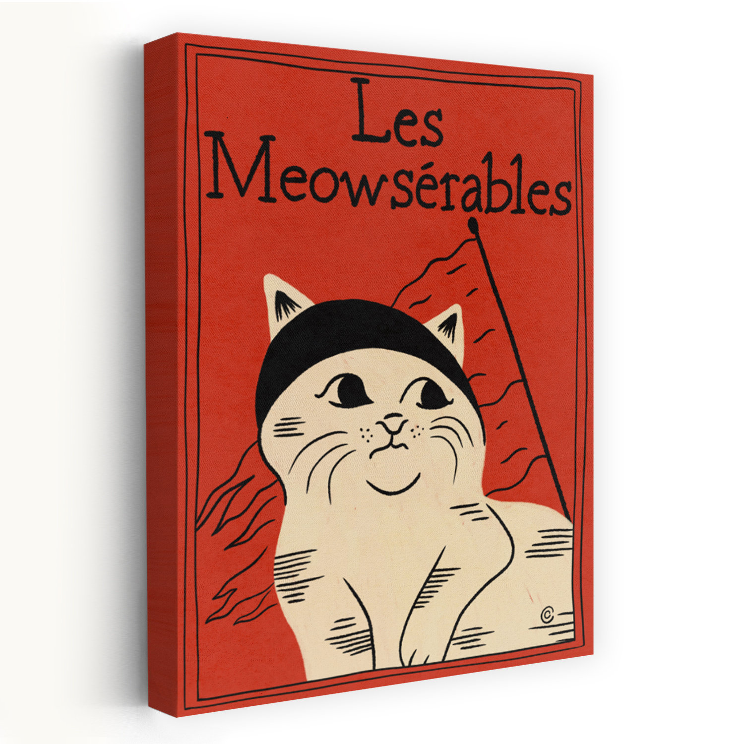 Latitude Run® Contemporary Art Contemporary Cat Art | Wayfair