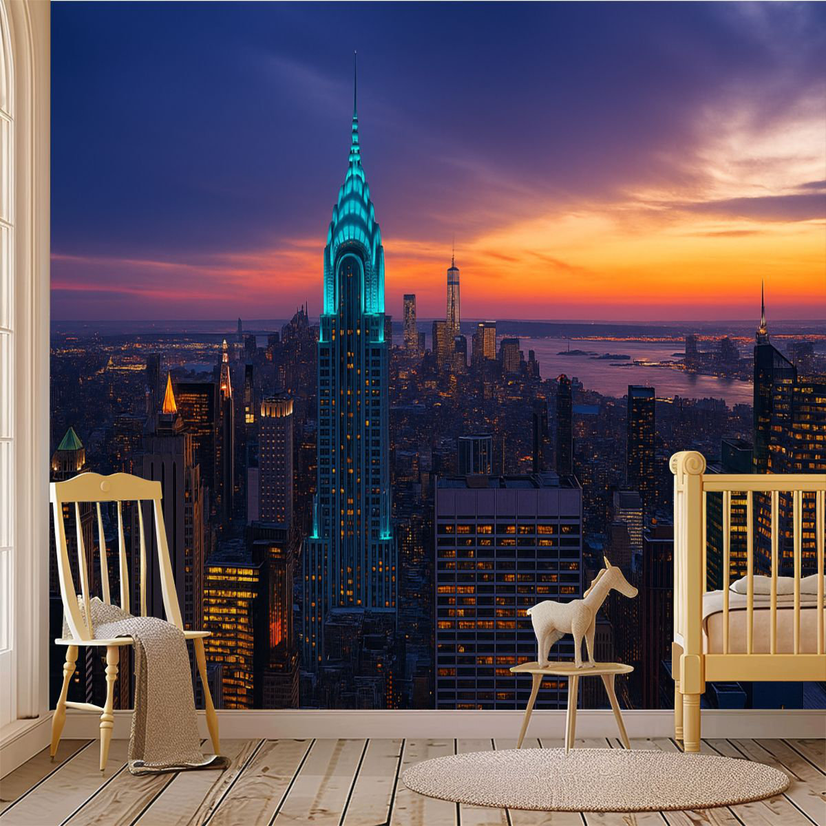 Latitude Run® Peel and Stick Wallpaper Wall Mural Dramatic sunset view ...