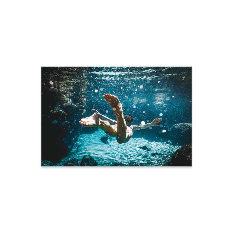 Highland Dunes Fairy Pools Swimmer Underwater On Plastic/Acrylic by ...
