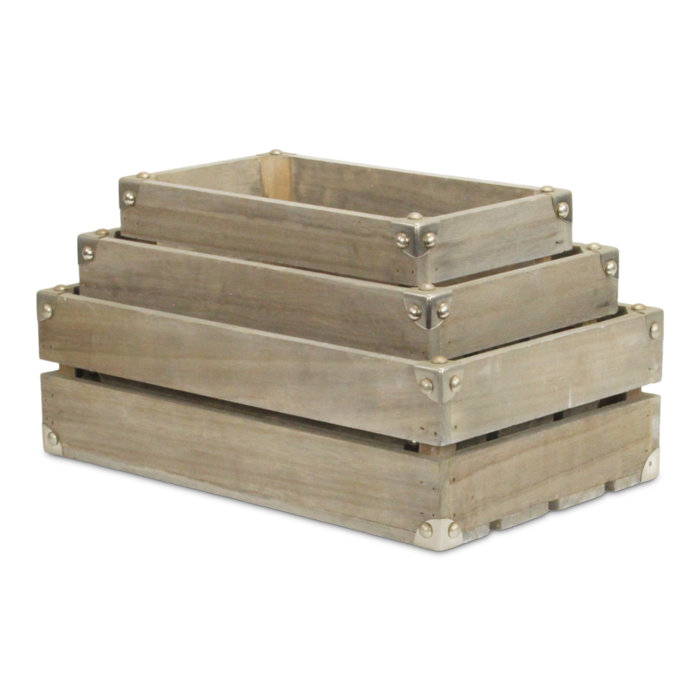 Union Rustic Solid Wood Crate Set | Wayfair