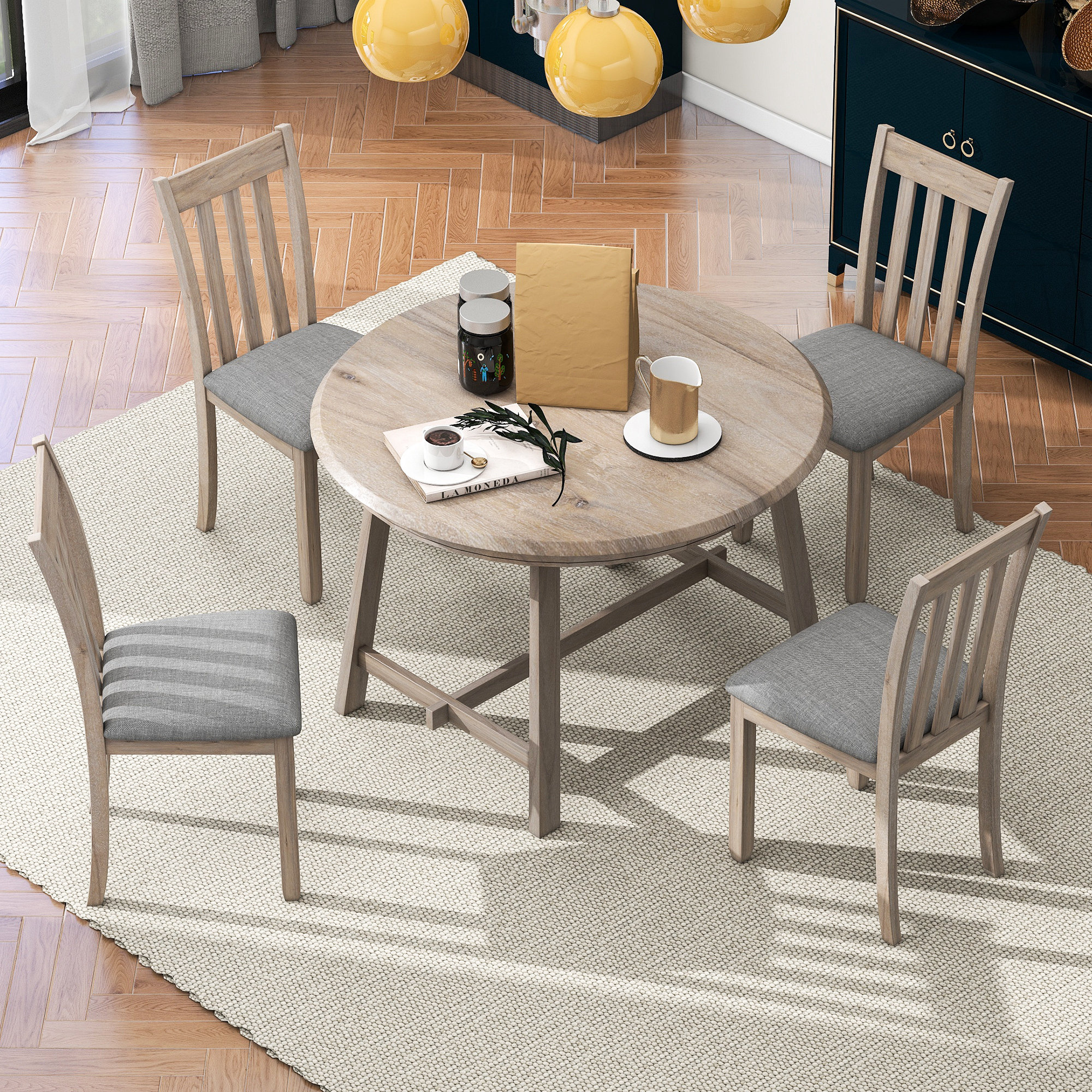 Red Barrel Studio Bonckowski Butterfly Leaf Dining Set | Wayfair
