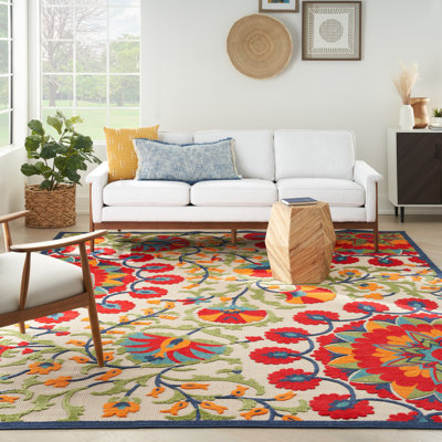 Freeport Park® Eaglin Floral Rug & Reviews | Wayfair