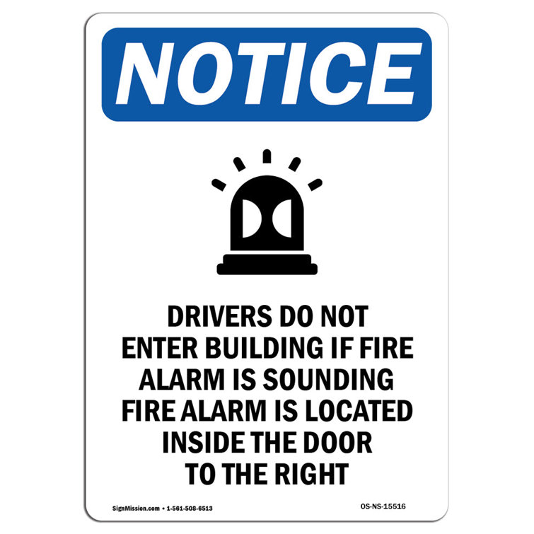 SignMission Drivers Do Not Enter Building Sign | Wayfair