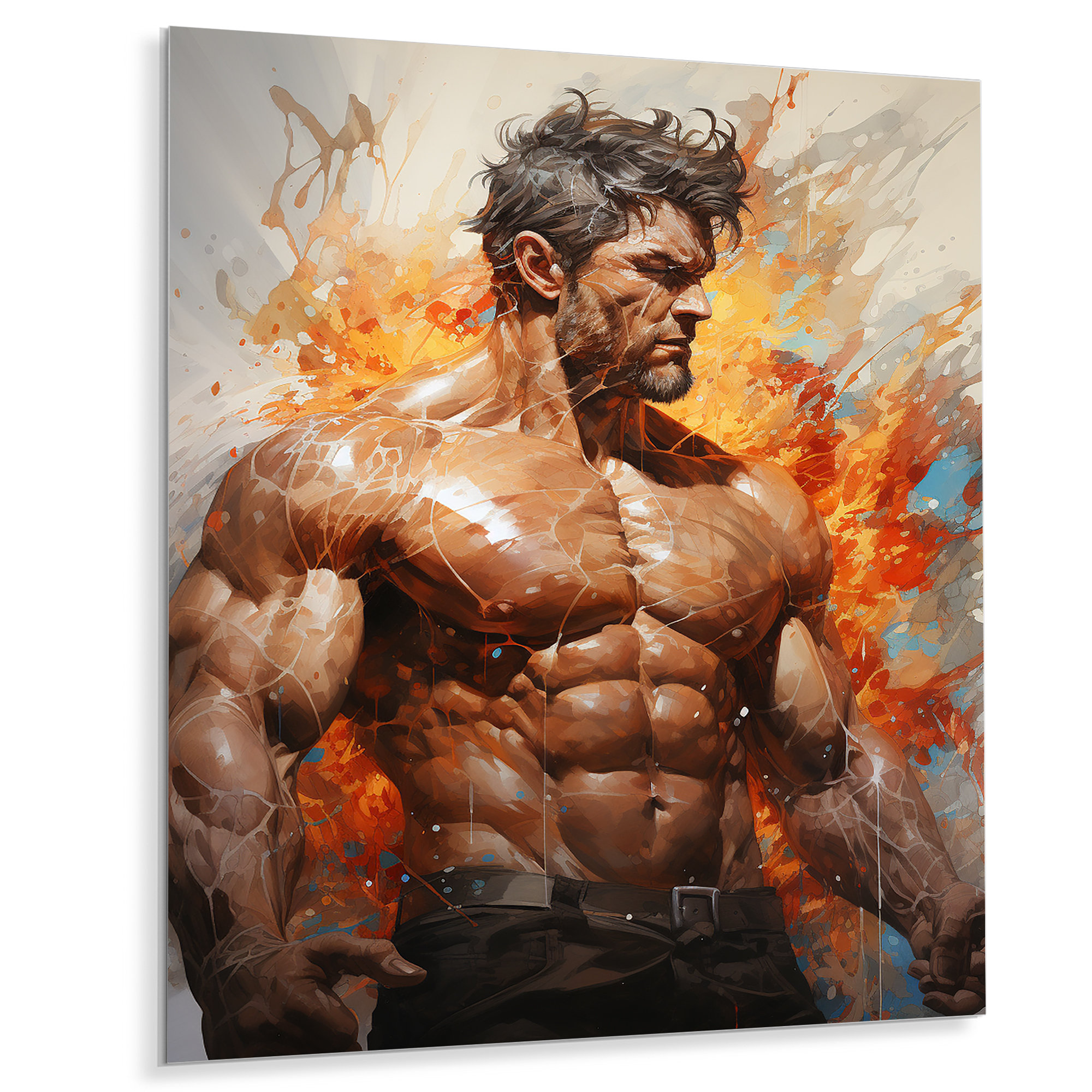 Winston Porter Bodybuilding The Flex - Aerobic & Bodybuilding Metal Art ...