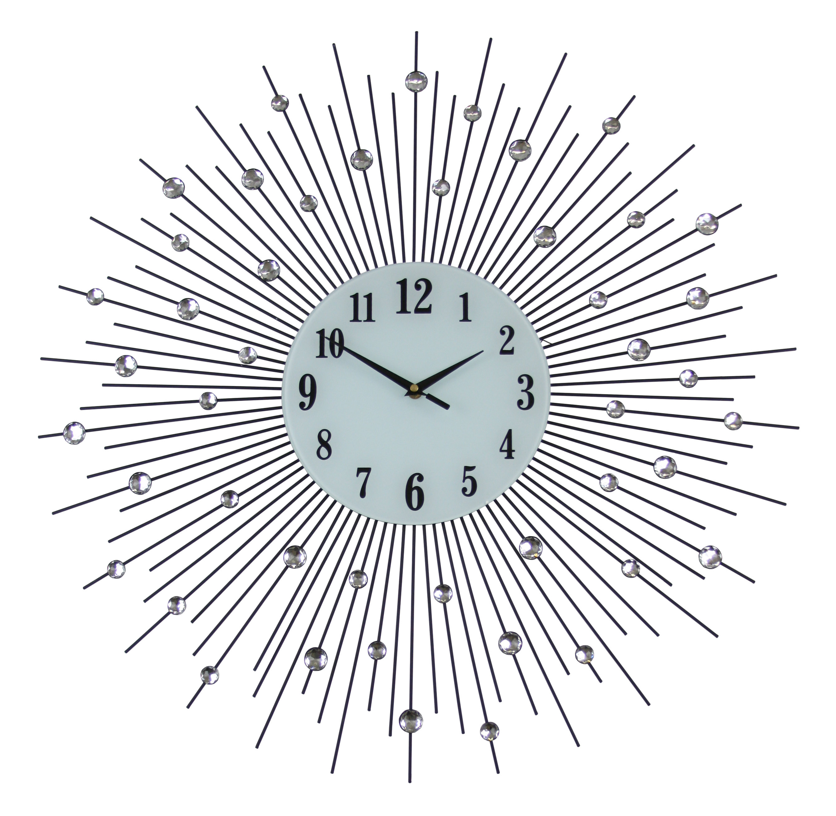 Mercer41 Presswood Oversized Round Wall Clock & Reviews | Wayfair