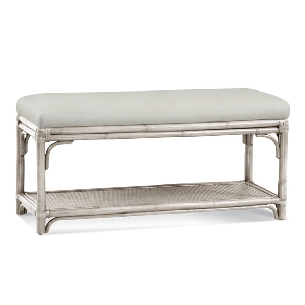 Braxton Culler Summer Retreat Wicker Shelf Storage Bench | Wayfair