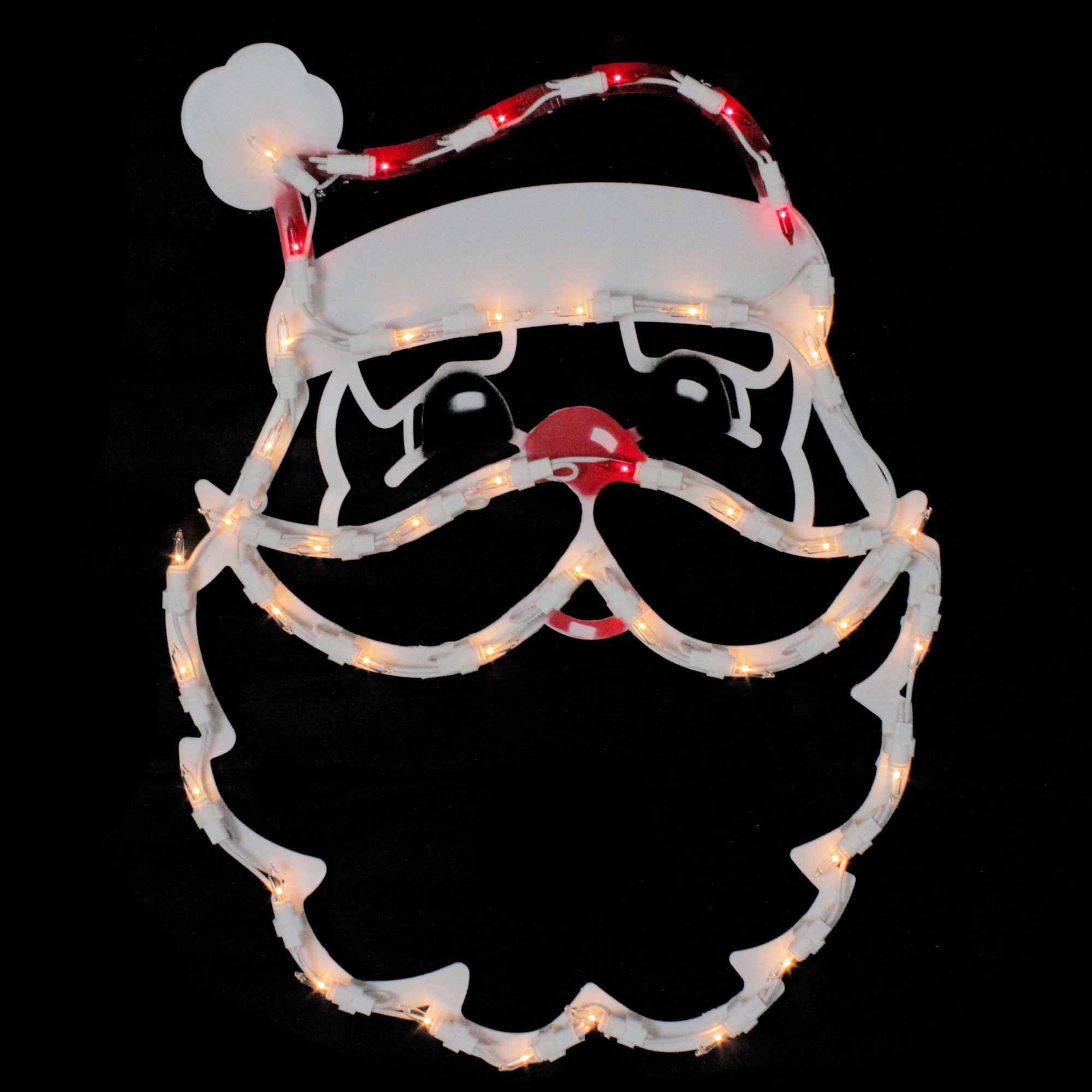 Northlight Seasonal Lighted Santa Claus Christmas Window Silhouette ...