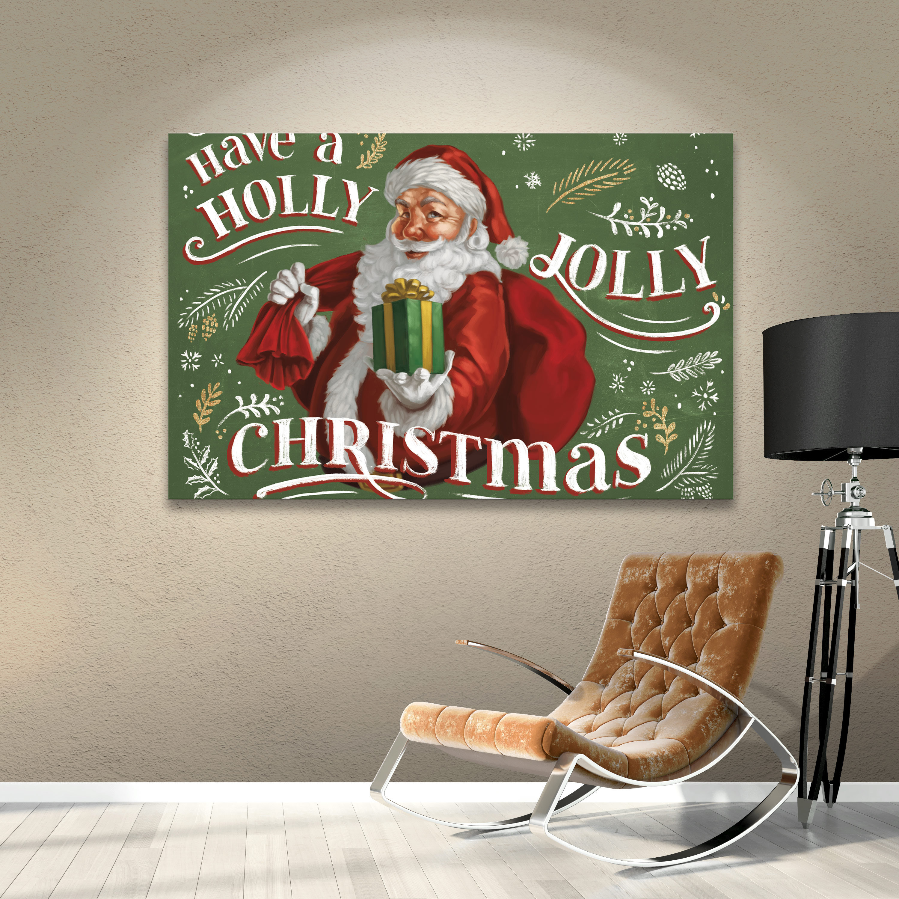 The Holiday Aisle® Santas List - Wrapped Canvas & Reviews | Wayfair