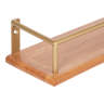 Birch Lane™ Jinny Camryn Wood and Metal Shelf 24" Natural, Gold ...