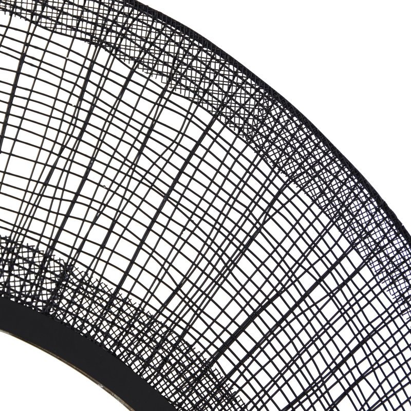 Dakota Fields Metal Wire Mesh Abstract Room Wall Mirror & Reviews | Wayfair