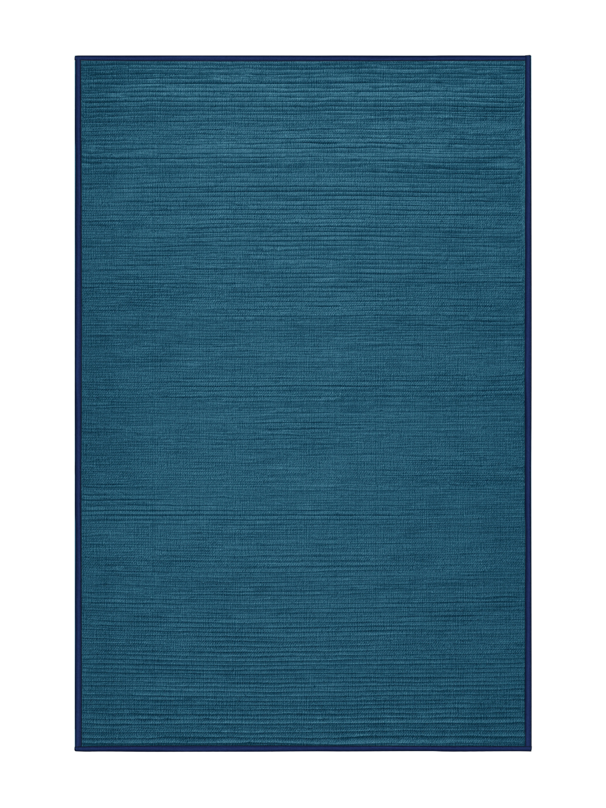 Hokku Designs Machine Washable Solid Blue Area Rug | Wayfair
