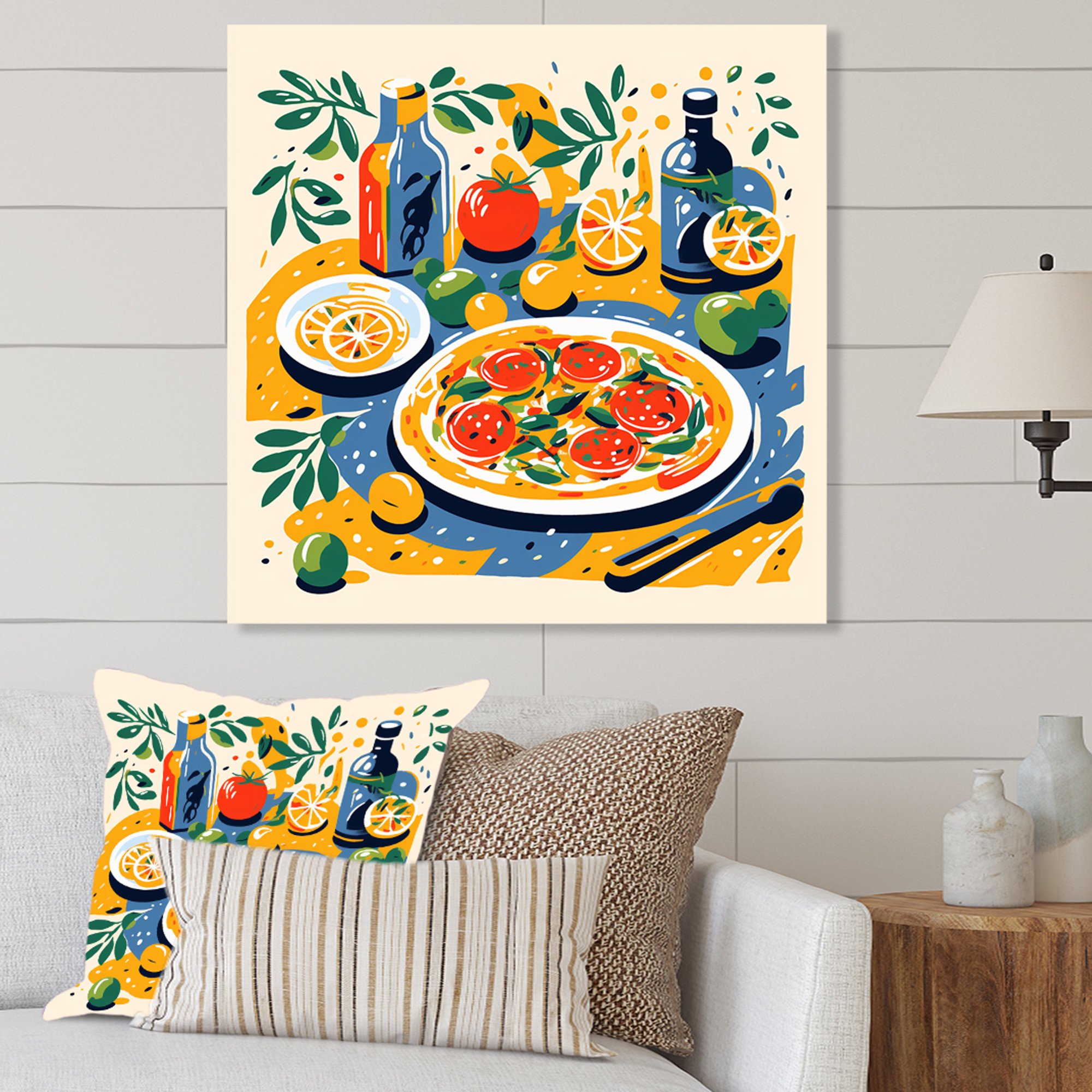 Red Barrel Studio® Henri Matisse Style Pizza Impressionistic I - Pizza ...