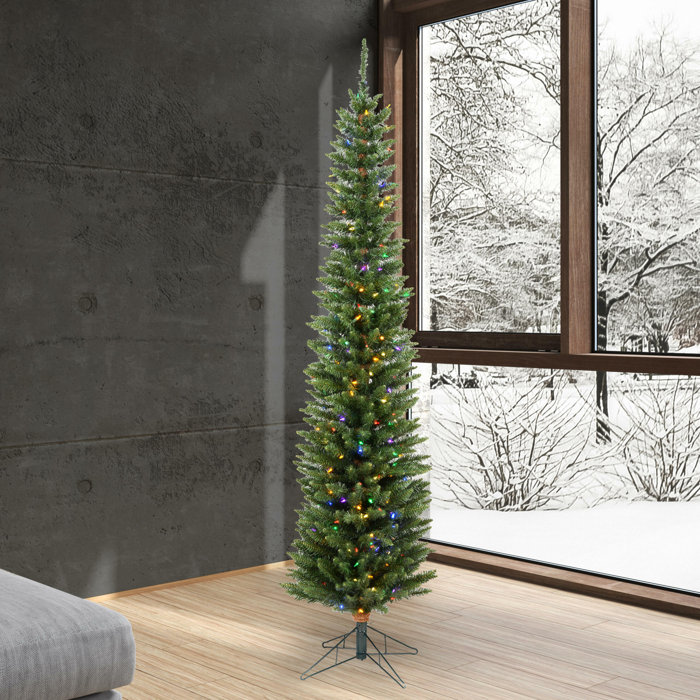 The Holiday Aisle® Durham Pole Pine Artificial Christmas Tree & Reviews ...