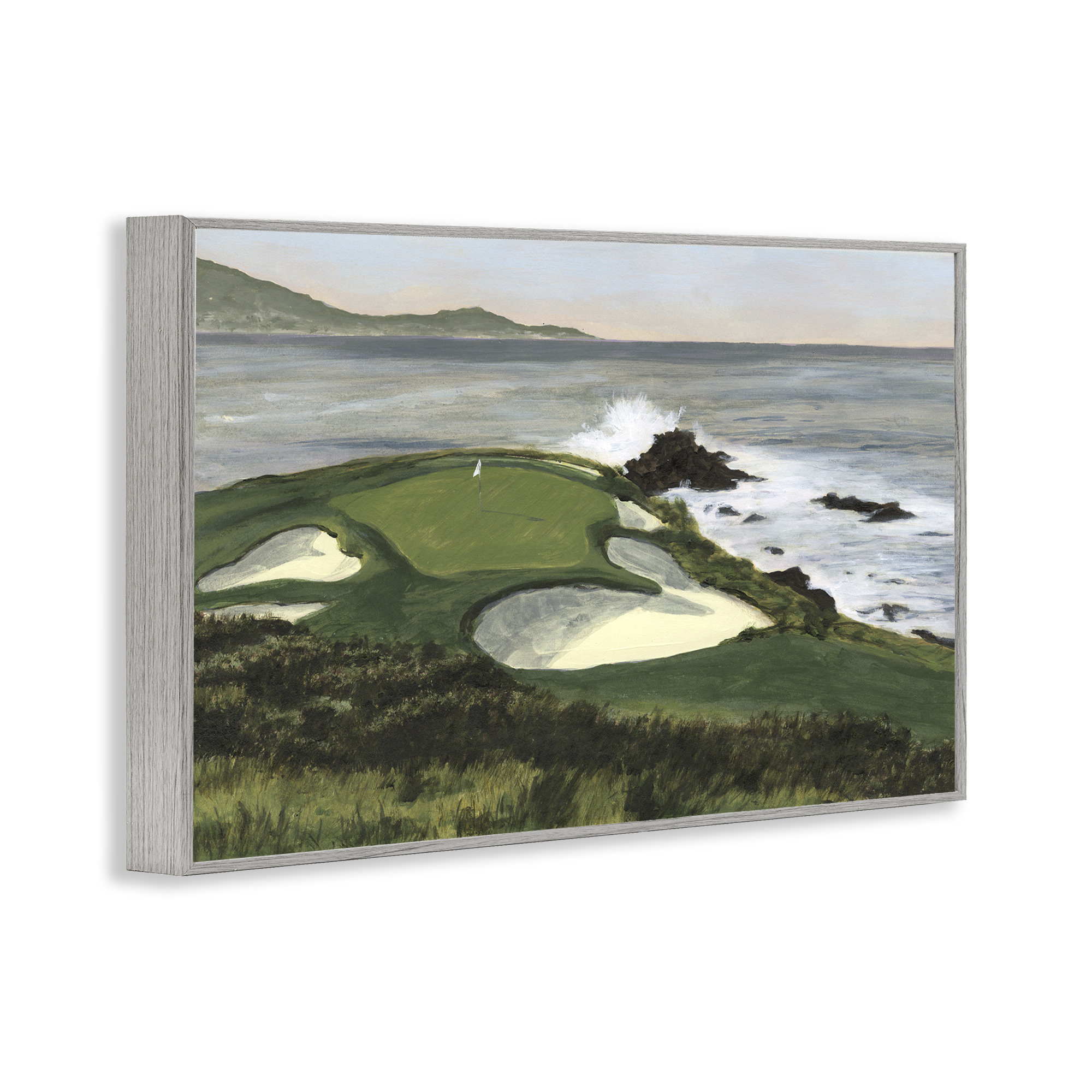 Highland Dunes Coastal Golf Course Framed Giclee Art by Michael Willett ...