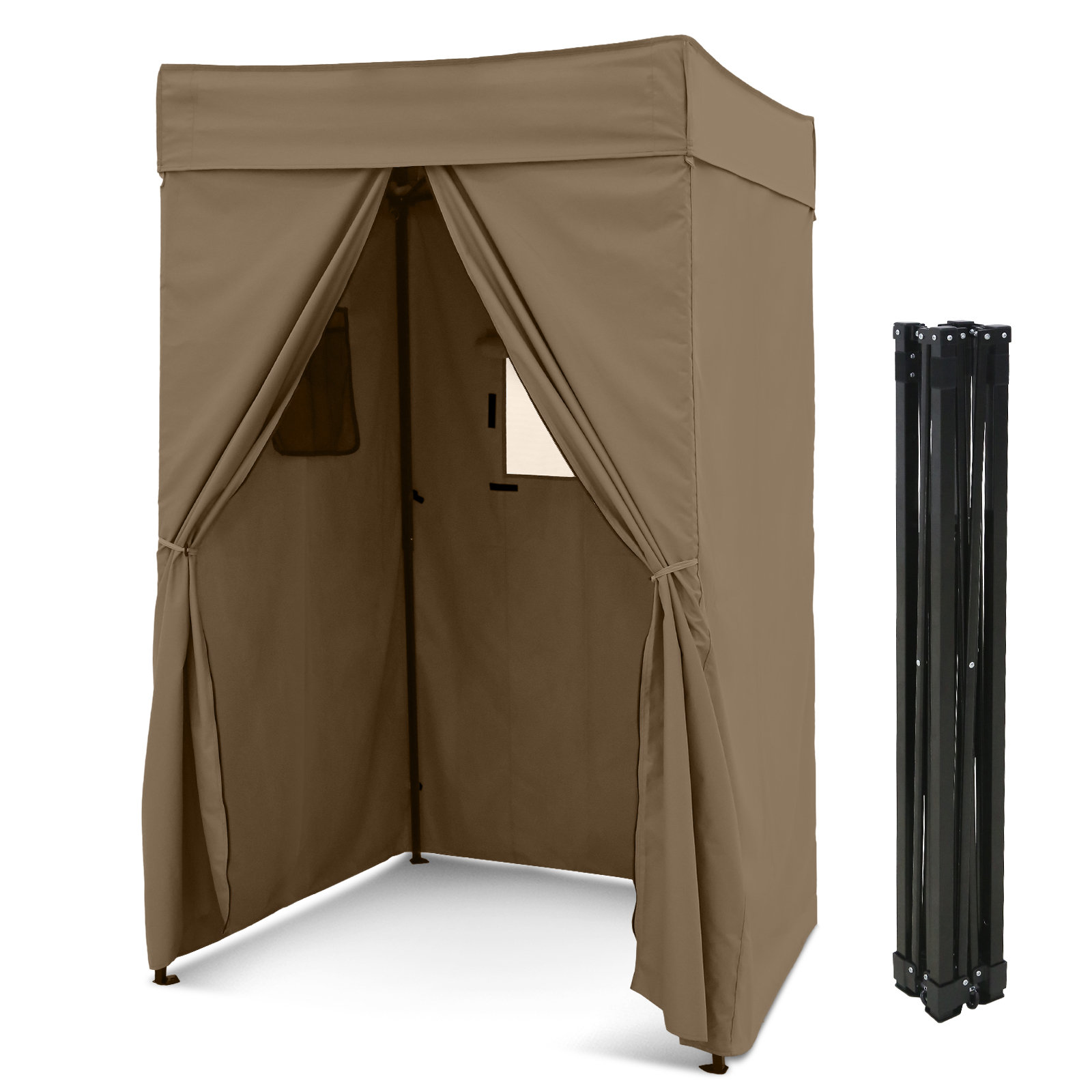 EAGLE PEAK 4" W x 4" D Steel Pop-Up Canopy Portable Privacy Dressing ...