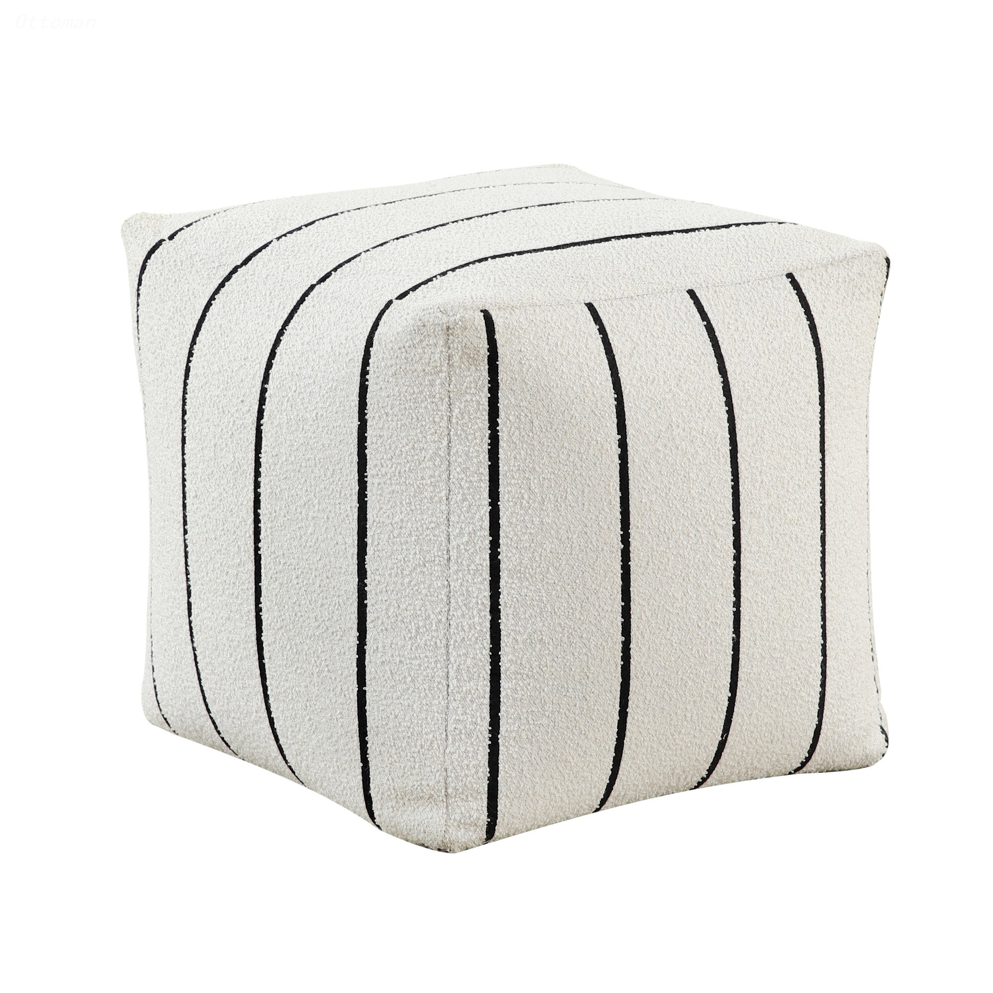 Longshore Tides Upholstered Ottoman, Modern Square Foot Stool | Wayfair