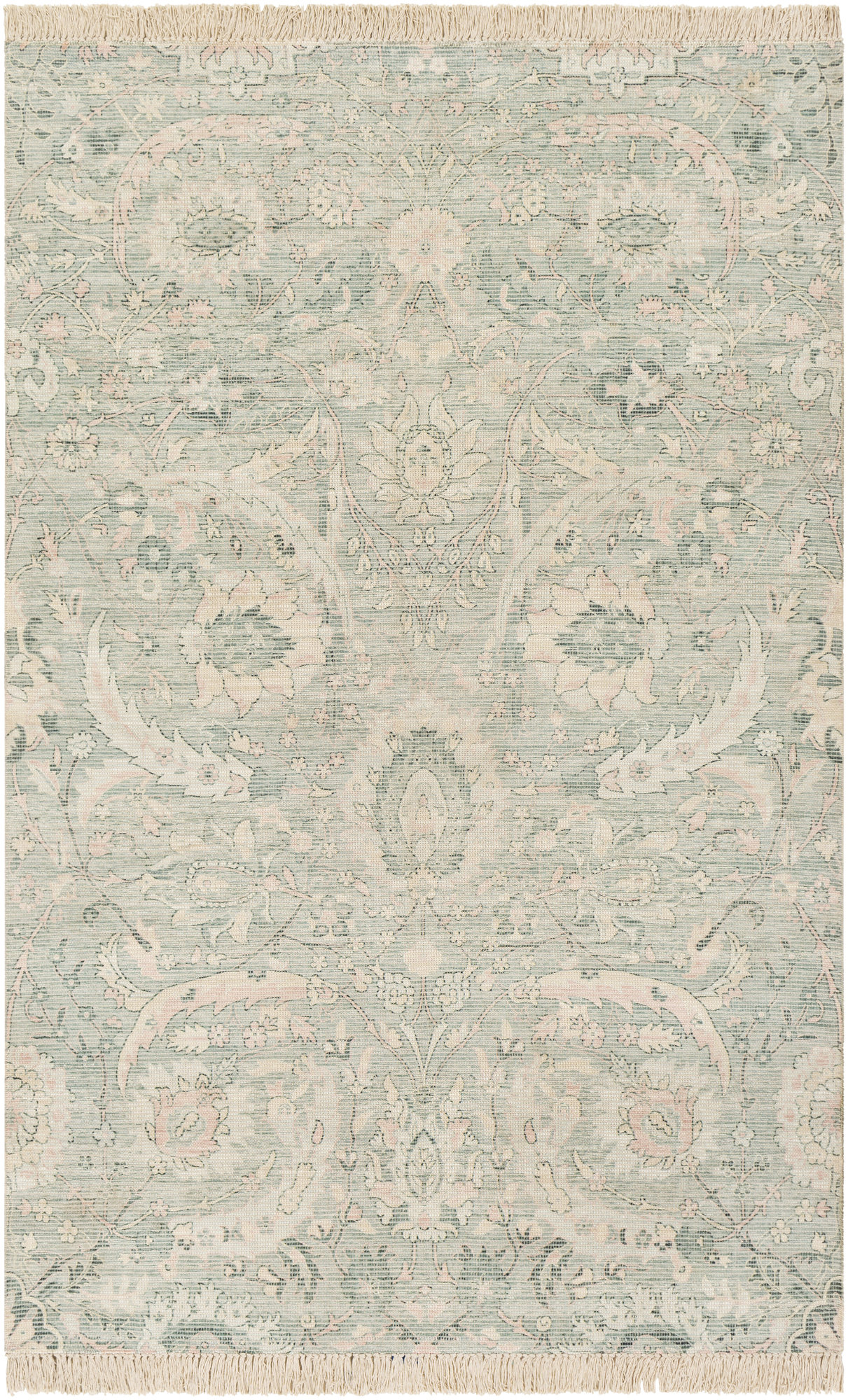 Corrigan Studio® Jodon Oriental Handmade Flatweave Light Gray/Green ...