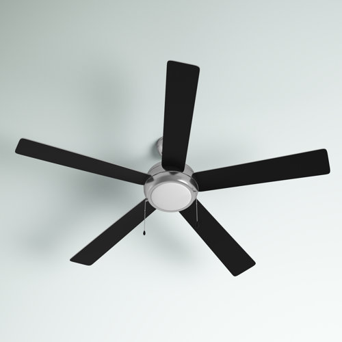 Brushed Nickel Extremely Large Room Ceiling Fans With Lights You'll ...