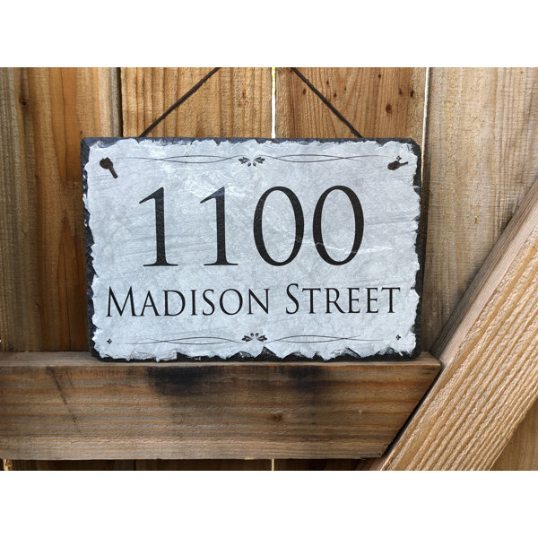 SassySquirrelInk Sassy Squirrel Ink Personalized Slate Stone Address ...