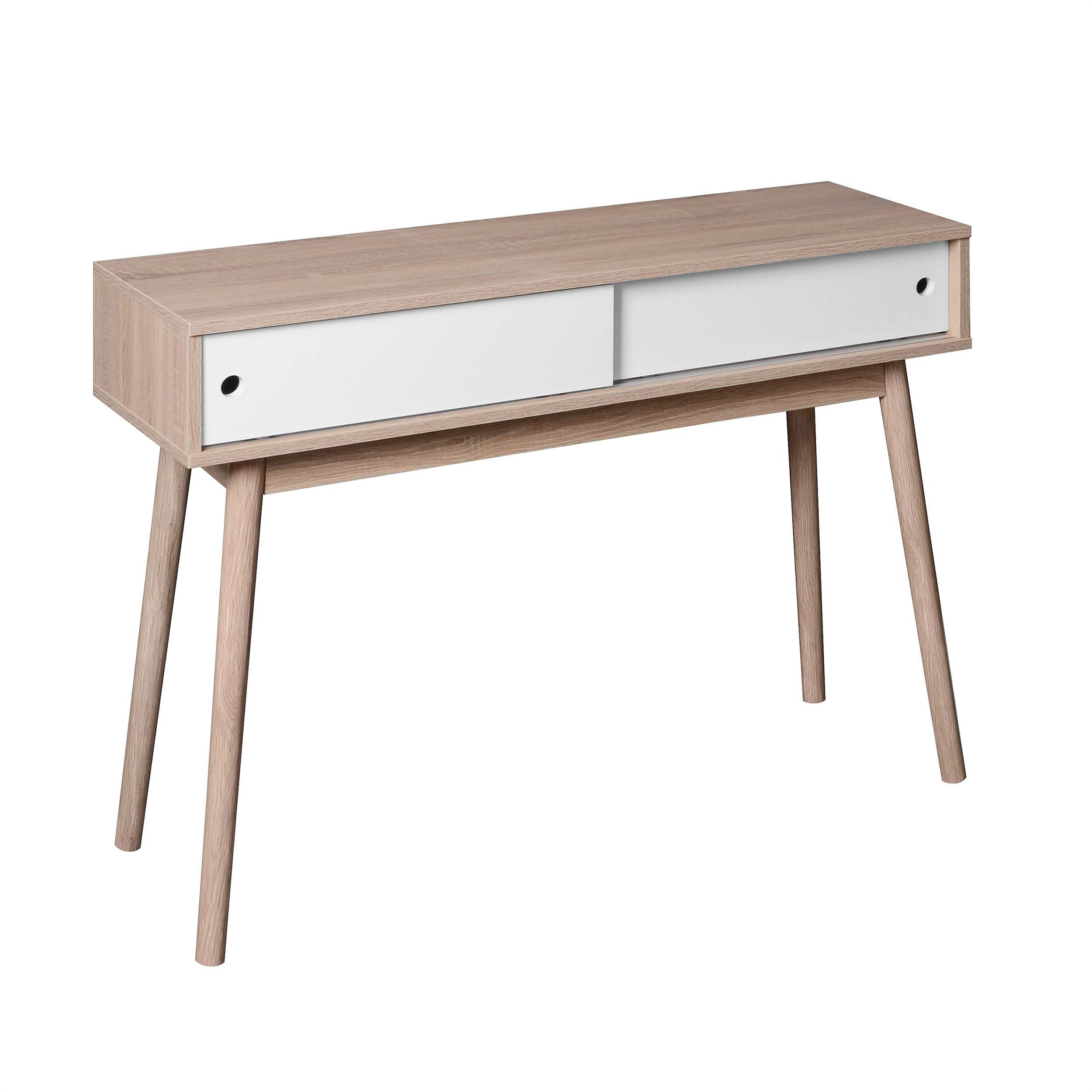 George Oliver Entryway Table with Two Sliding Doors, Console Table ...