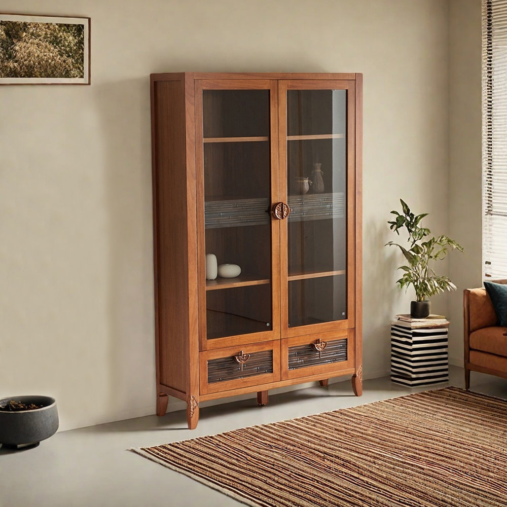 Kaoloupin Southeast Asian Style Decorative Bookcase | Wayfair