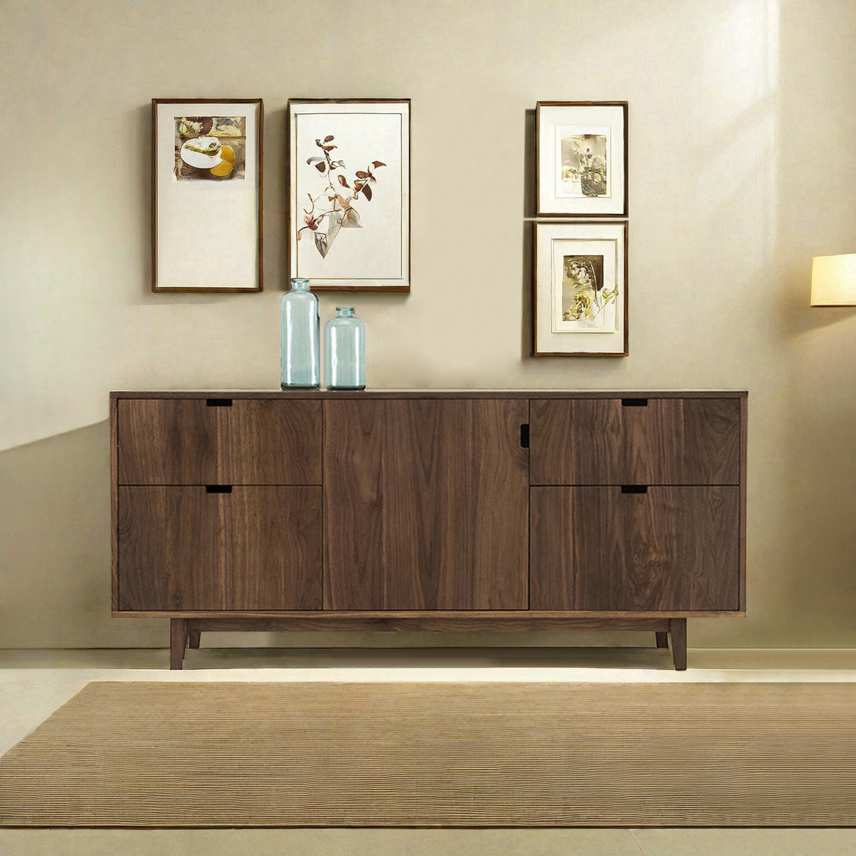 Morpho Nest Creations Modern dining room storage sideboard cabinet ...