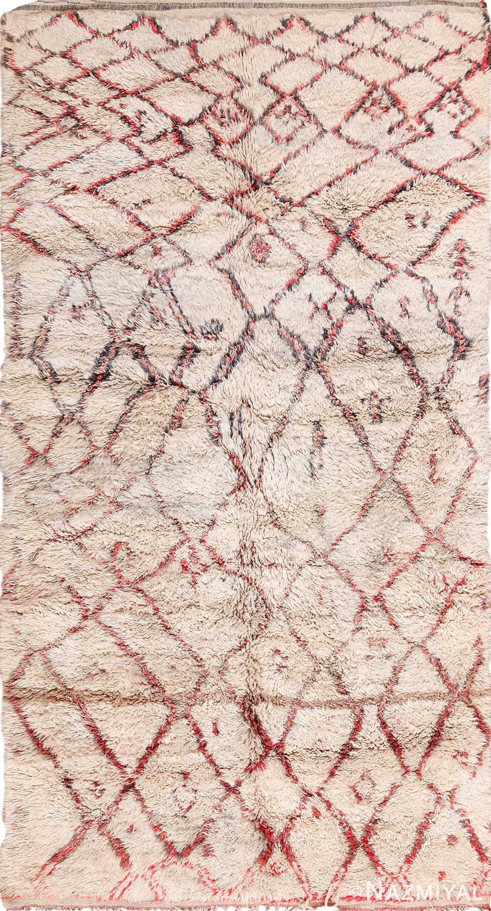 Nazmiyal Collection Vintage Plush Shaggy Moroccan Berber Rug | Wayfair