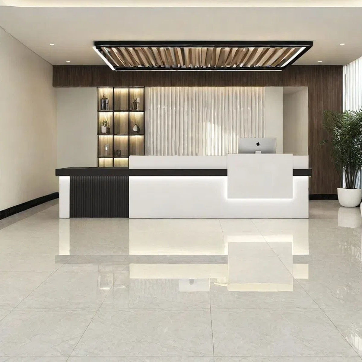 OX Art Reception Desk Style Front Desk, Checkout Counter & Computer ...