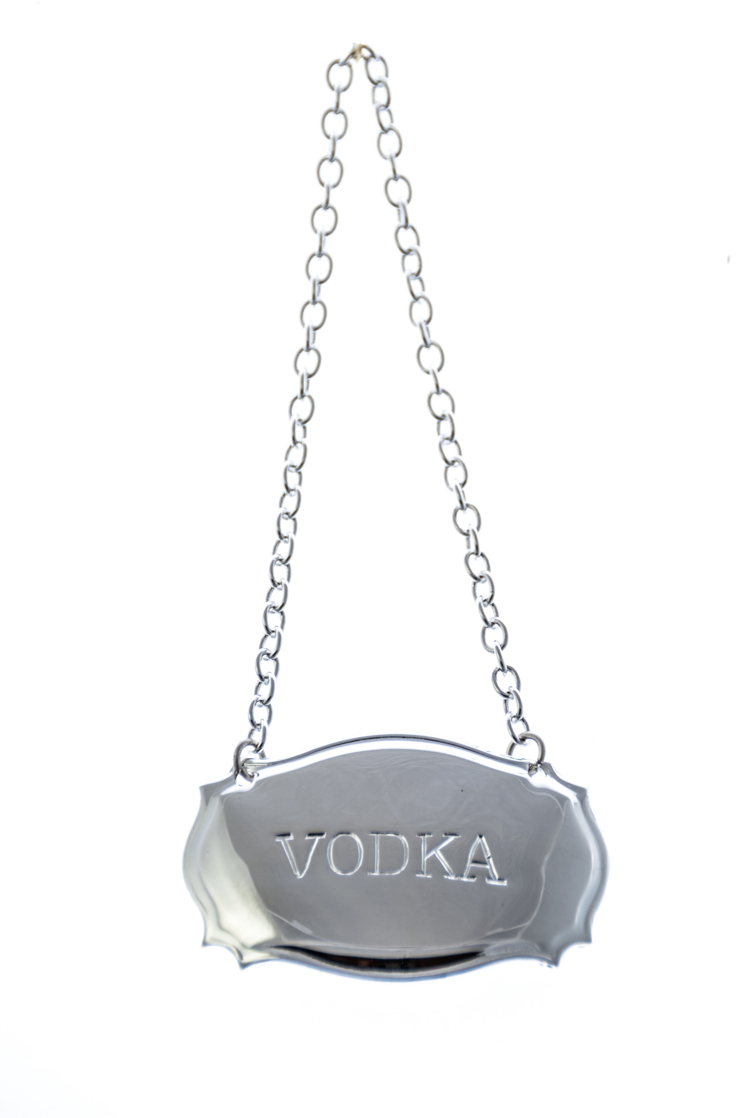Corbell Silver Company Decanter Label Chippendale Design Vodka | Wayfair