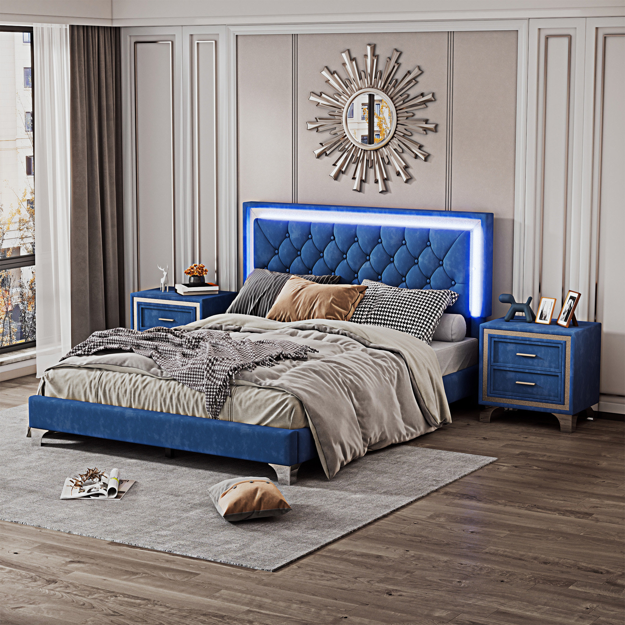 Wrought Studio 3-Pieces Bedroom Sets - Wayfair Canada