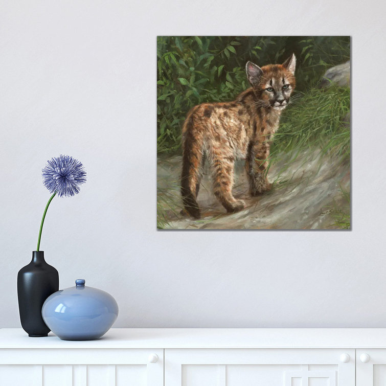 Union Rustic Cougar Cub by Lani Imre - Painting on Canvas | Wayfair.co.uk