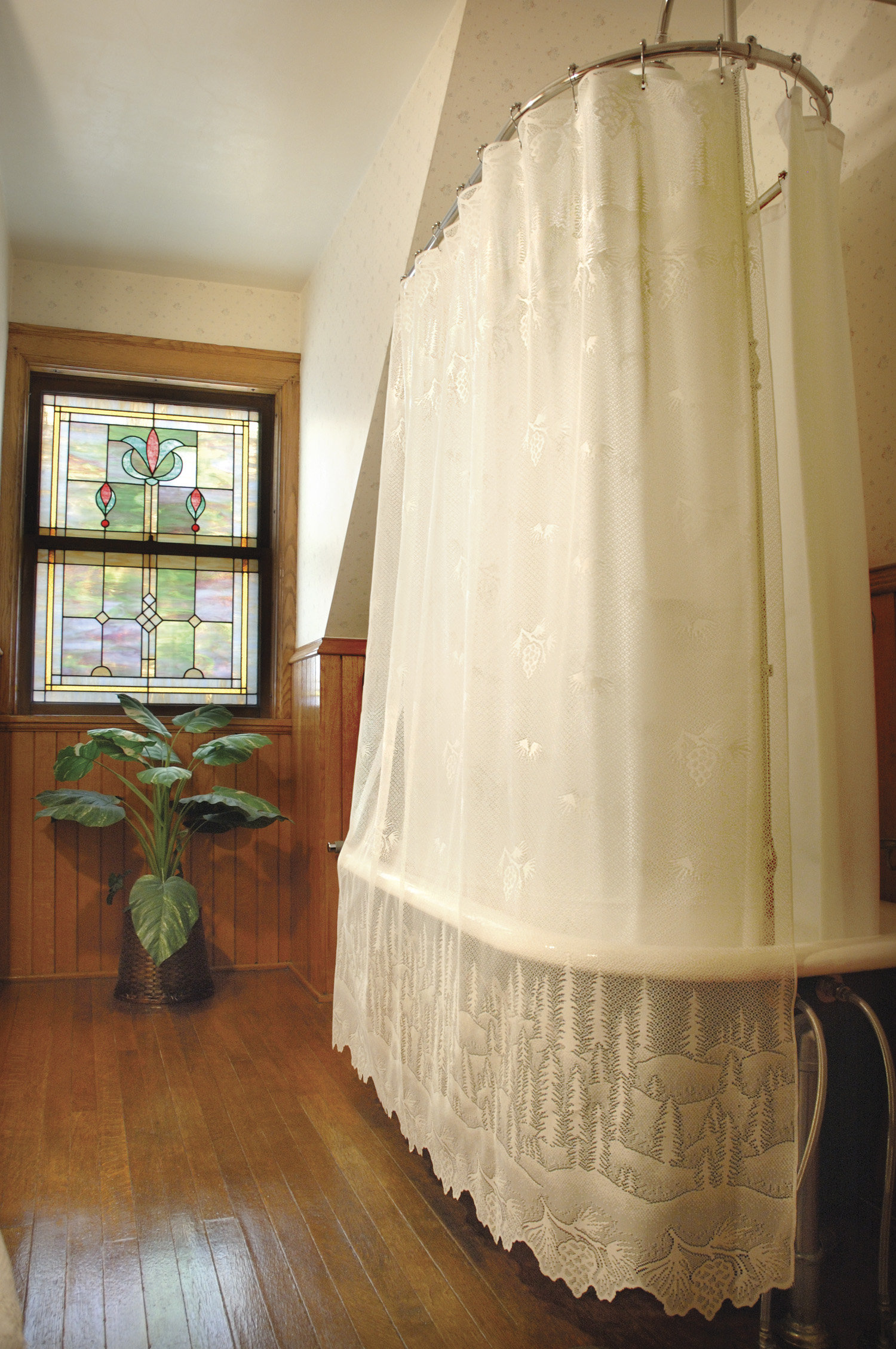 Loon Peak® Lakewood Damask Single Shower Curtain & Reviews | Wayfair