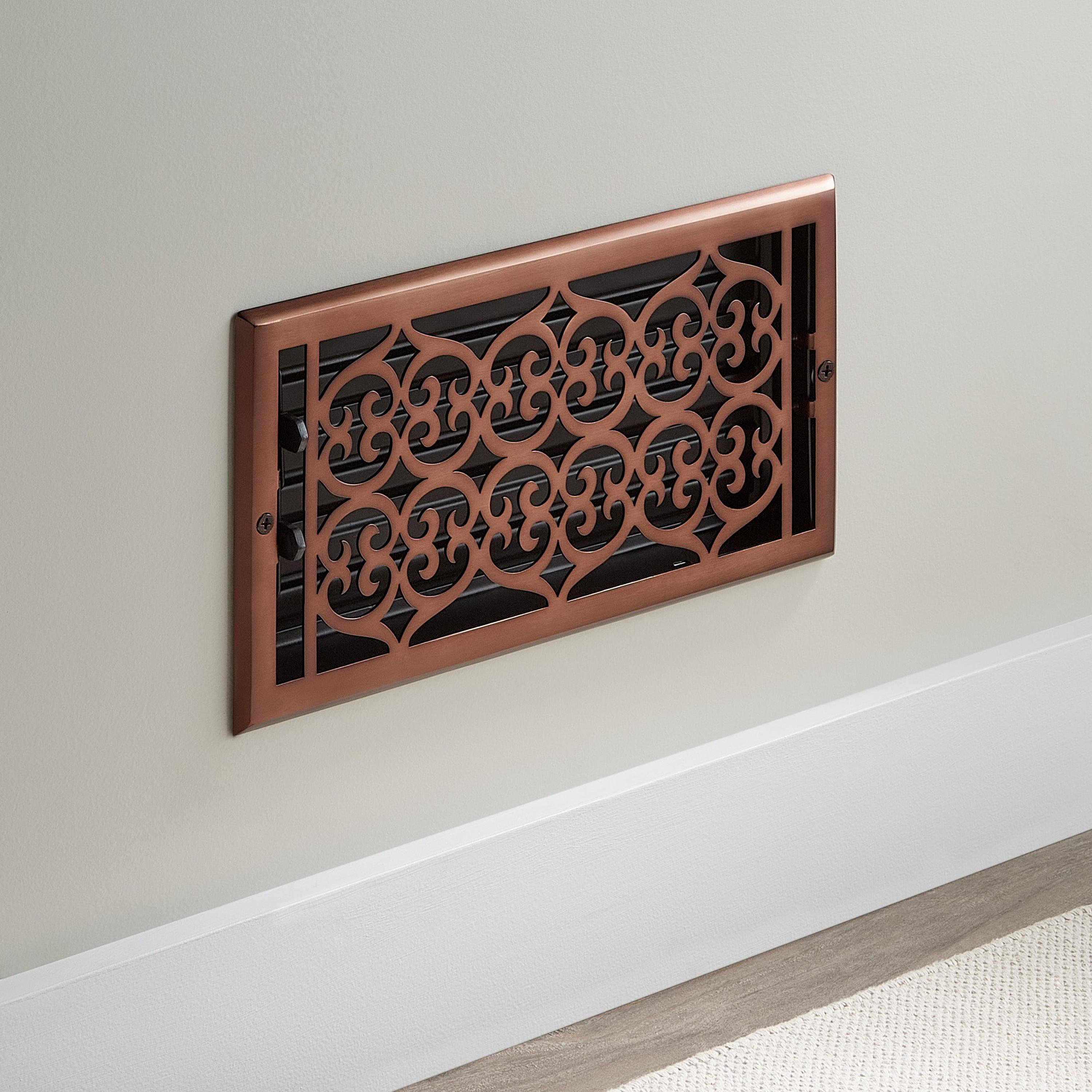 Signature Hardware Old Victorian Steel Oversized Wall Register | Wayfair