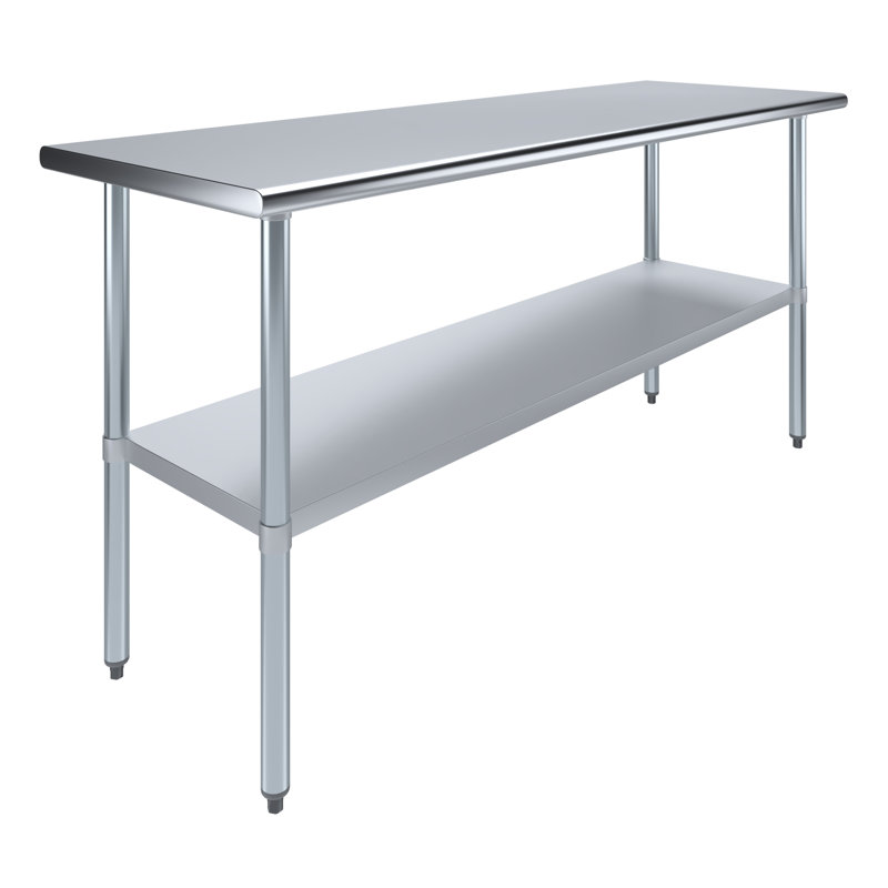 Amgood Stainless Steel Top Height-Adjustable Workbench & Reviews | Wayfair