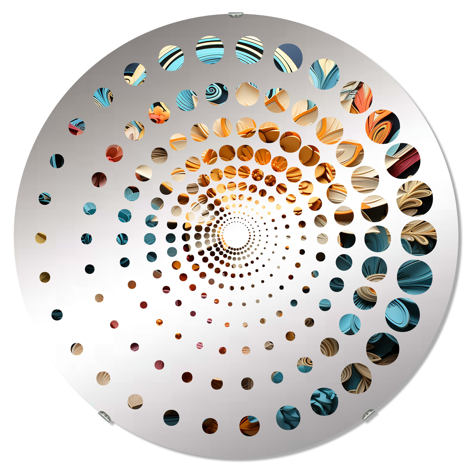 East Urban Home Paper Mache Colorful Mixed Blooms - Spiral Dot ...