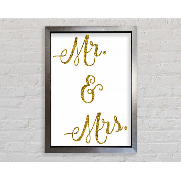 Bright Star Mr And Mrs - Single Picture Frame Art Prints | Wayfair.co.uk