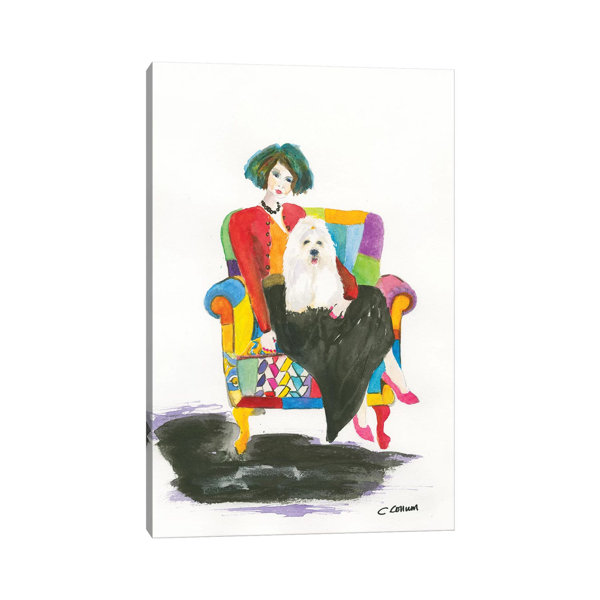 East Urban Home " Coton De Tulear Lady " by Connie Collum Painting ...