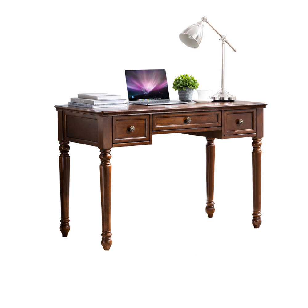 Canora Grey Soeke Solid Wood Base Writing Desk | Wayfair