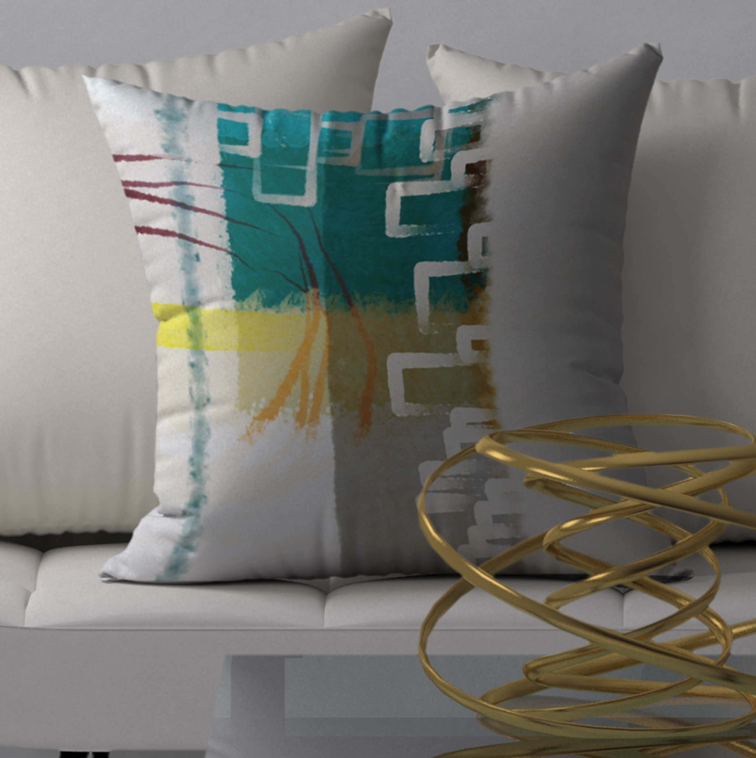LeRoi Products Subtle Versatile Square Pillow Cover & Insert | Wayfair