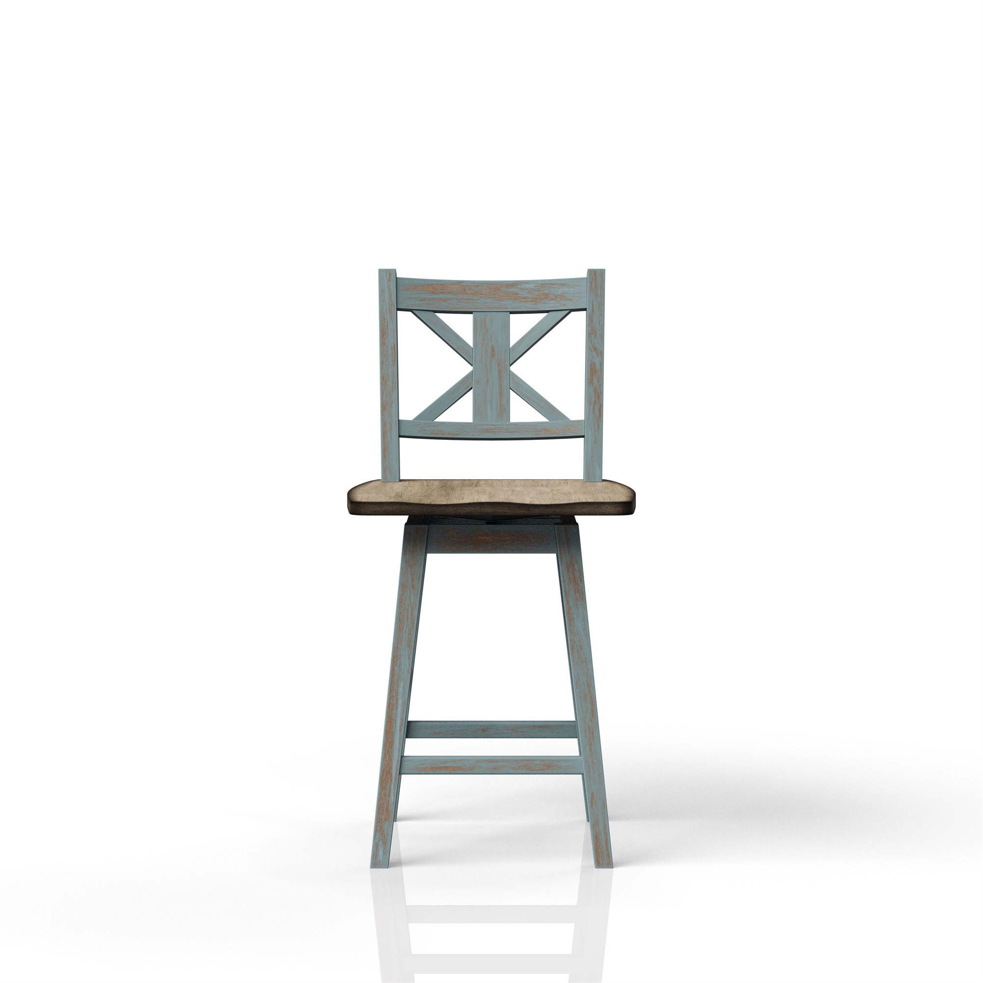 Gracie Oaks Swivel Counter Stool - Casual Design, Memory Swivel ...